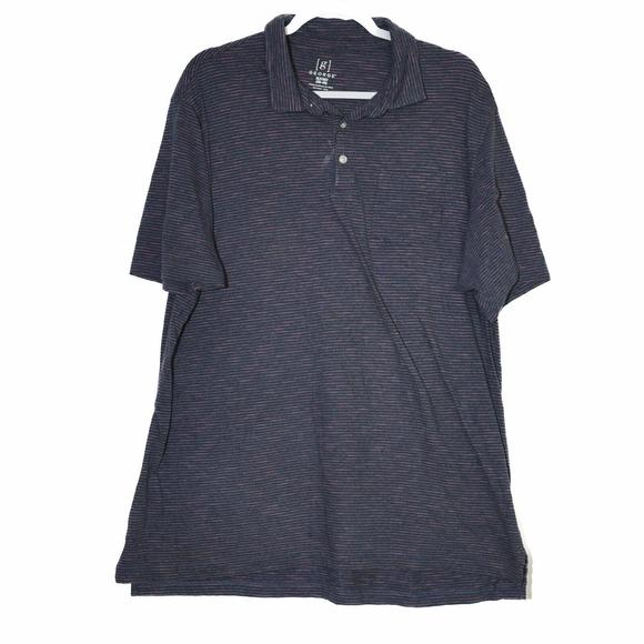 George | Shirts | George Mens Gray Pinstriped Cotton Collared Buttons ...